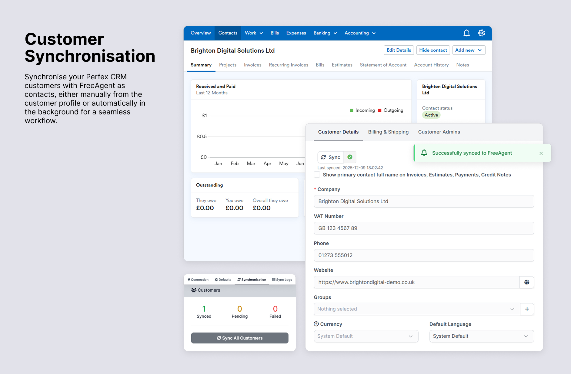 FreeAgent Integration Module for Perfex CRM by zegapps | CodeCanyon